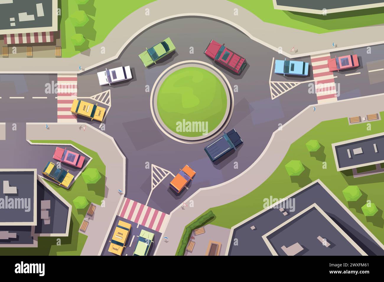 Aerial view top tower Stock Vector Images - Alamy