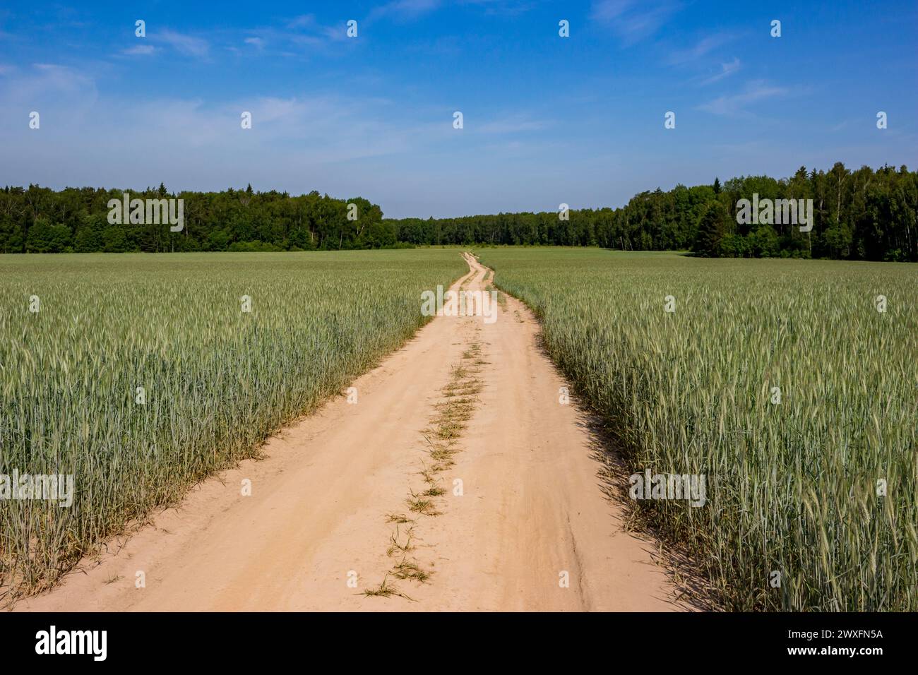 Field overlooking distance green hi-res stock photography and images ...