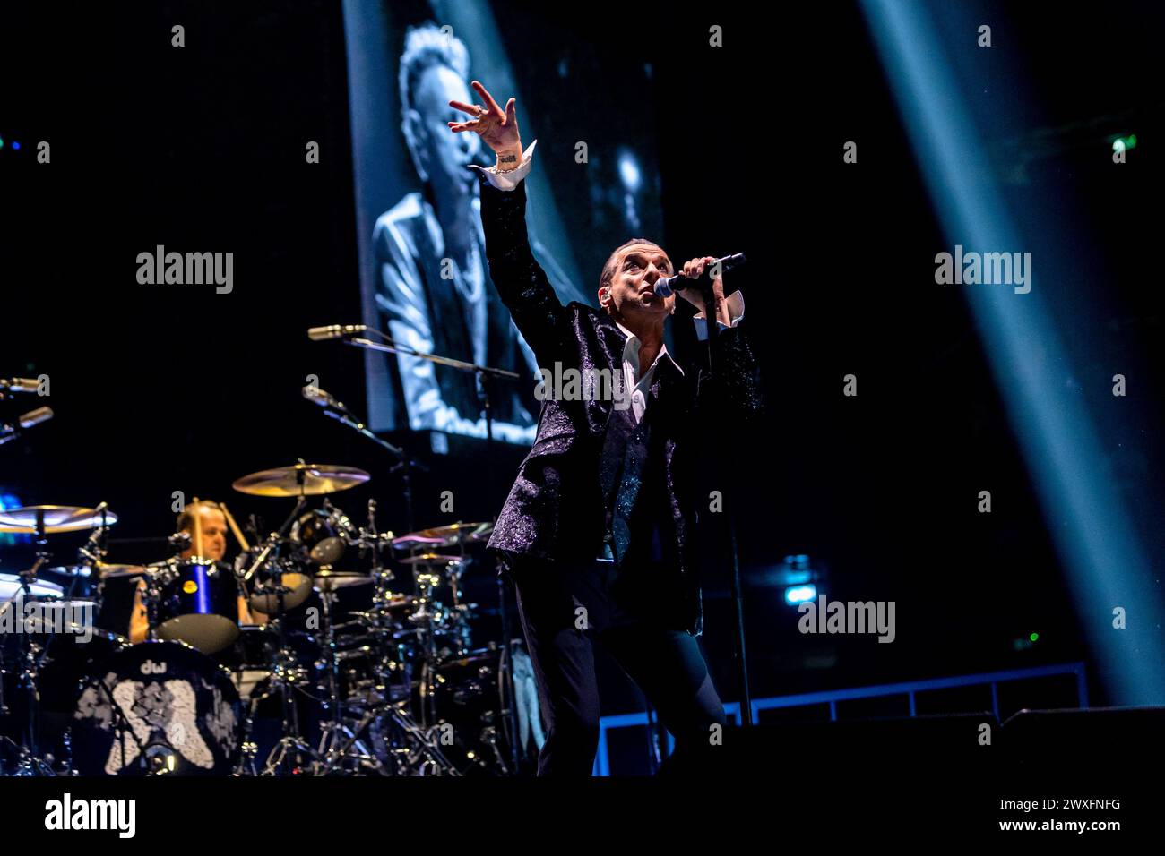 Milan, Italy. 30th Mar 2024. Dave Gahan of Depeche Mode performs live ...