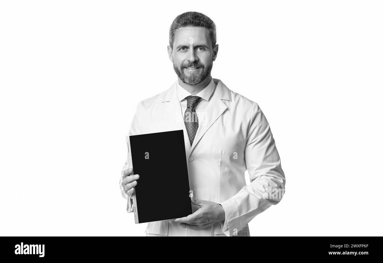 Smiling physician in white Black and White Stock Photos & Images - Alamy