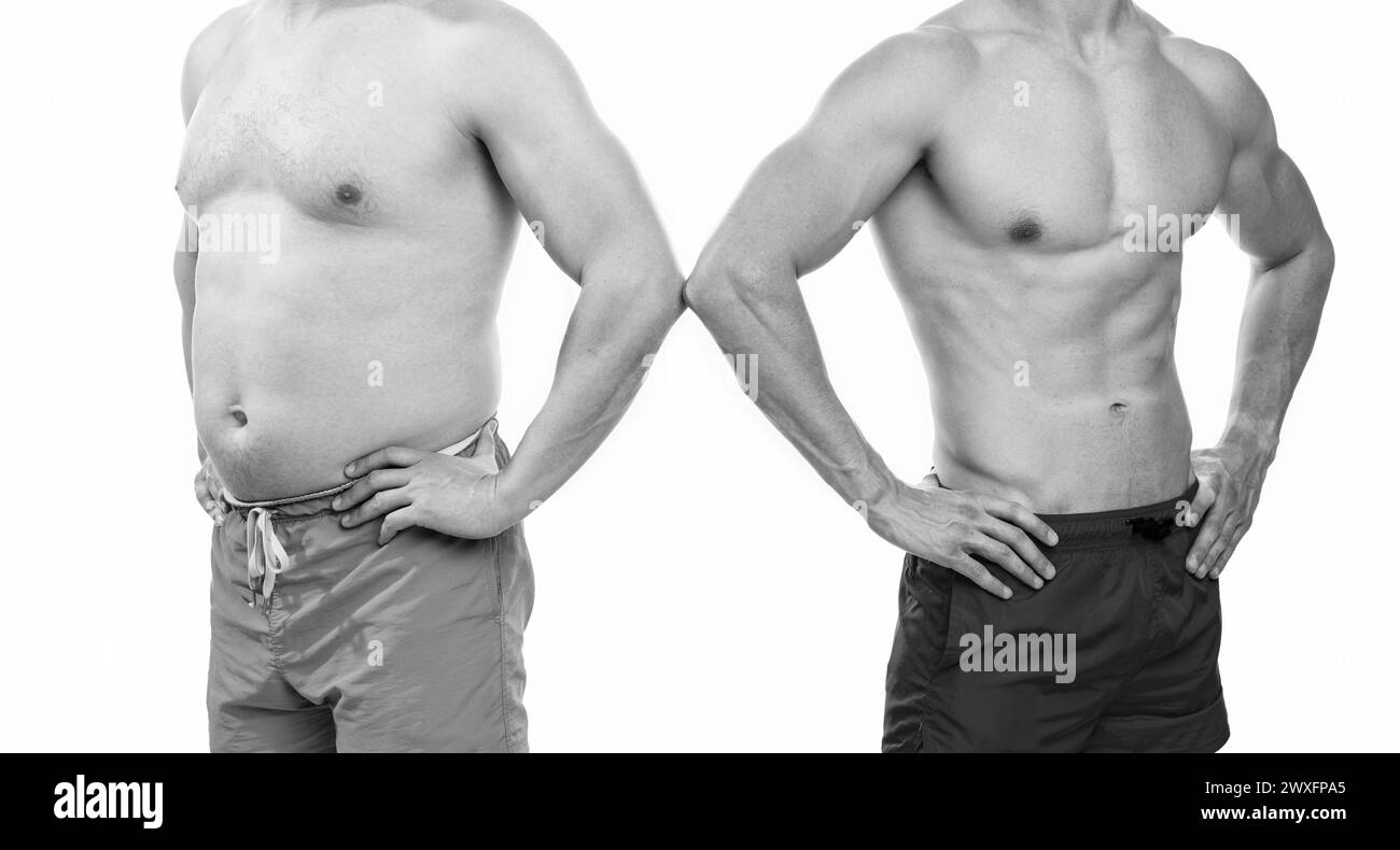 Cropped Models With Before And After Body Comparison Photo Of Before