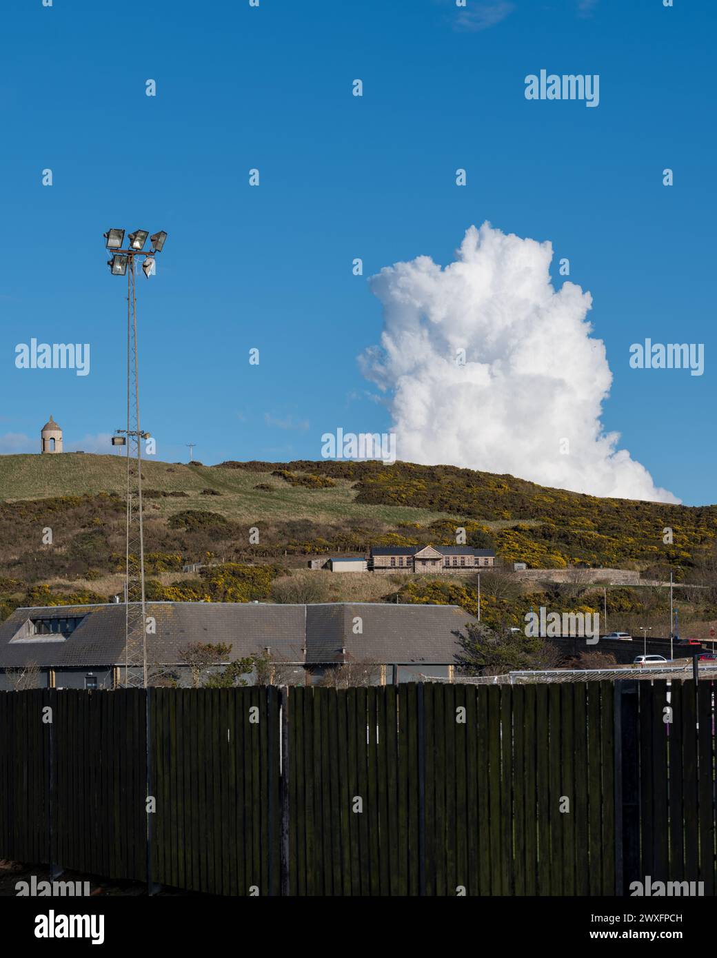 30 March 2024. Macduff, Aberdeenshire,Scotland. This is large cloud ...