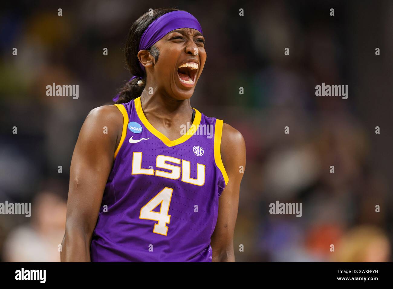 Albany, New York, USA. 30th Mar, 2024. LSU guard FLAU'JAE JOPHNSON (4 ...