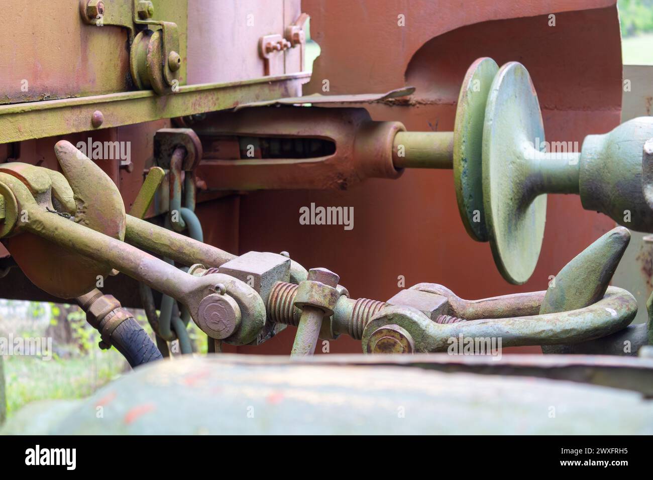 Freight train coupler hi-res stock photography and images - Alamy