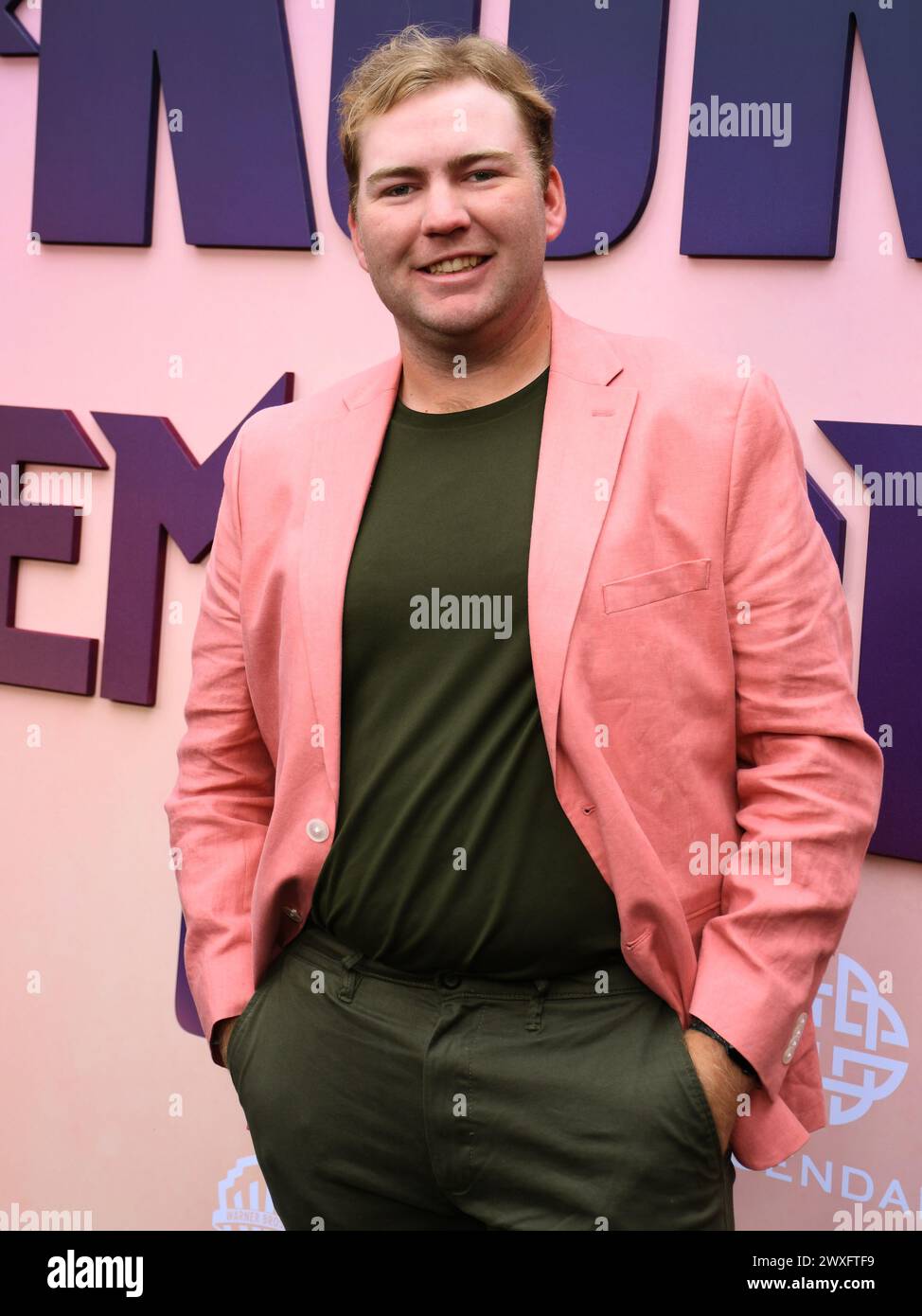 Hollywood, California, USA 25th March 2024 Actor Connor Dean attends Warner Bros. Pictures and ...