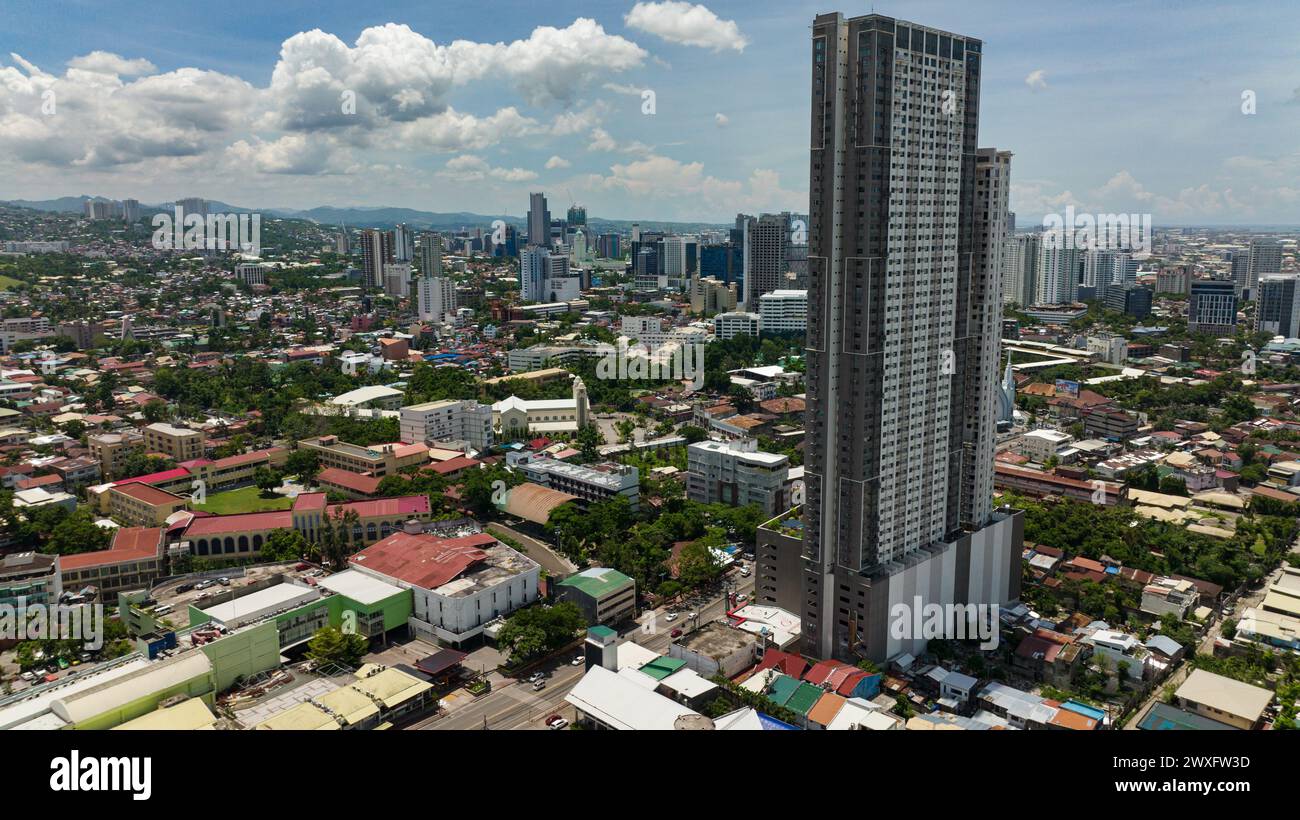 Buildings and skyscrapers in Cebu city. Cityscape in the Philippines ...