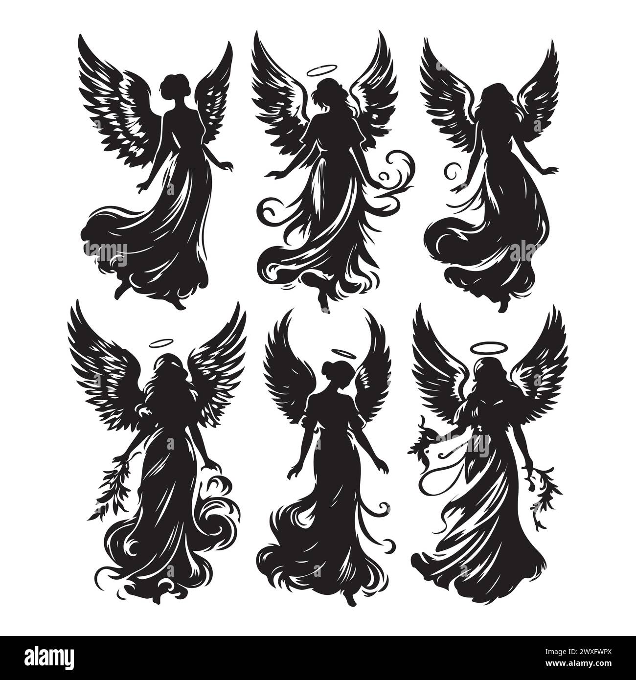 Angel collection Cut Out Stock Images & Pictures - Alamy