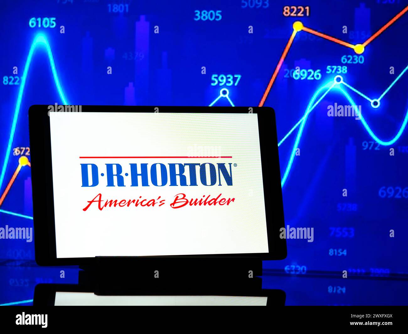 Germany. 30th Mar, 2024. In this photo illustration, a D. R. Horton ...