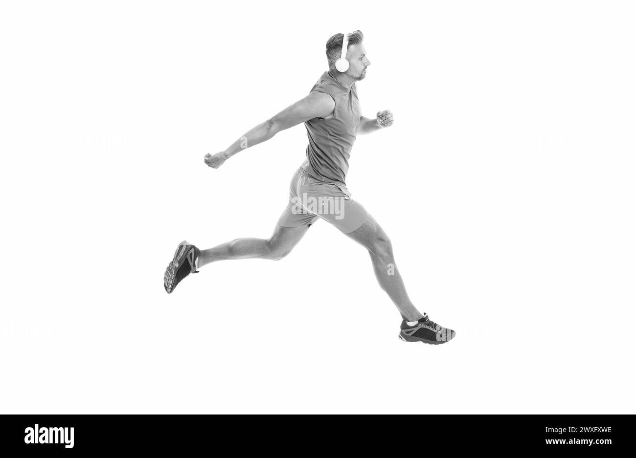 runner sprinting with incredible speed. sport competition. runner at a ...