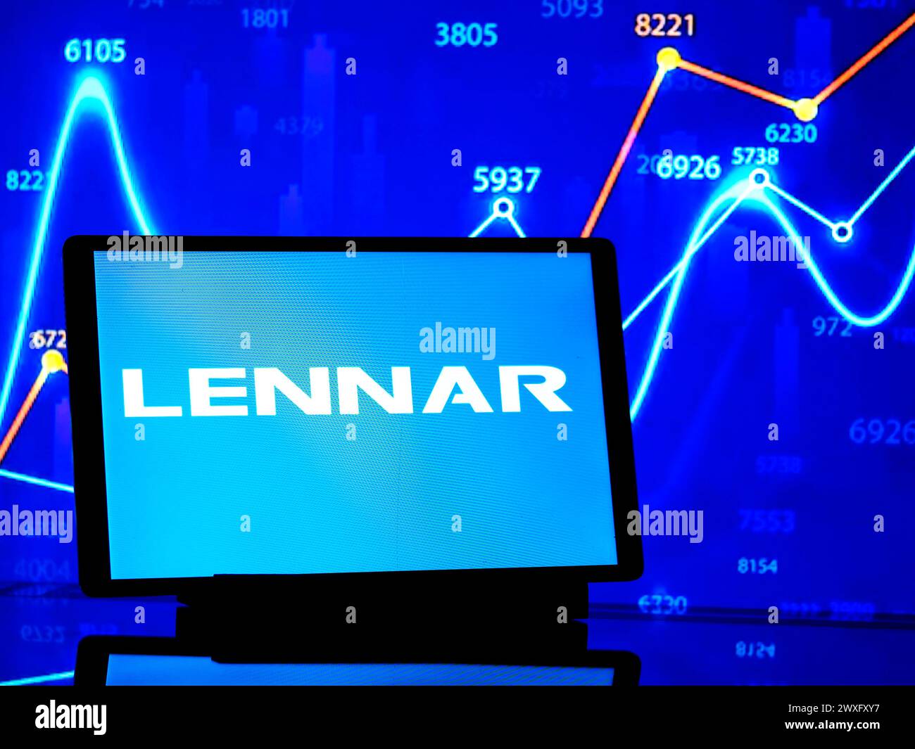 Germany. 30th Mar, 2024. In this photo illustration, a Lennar ...