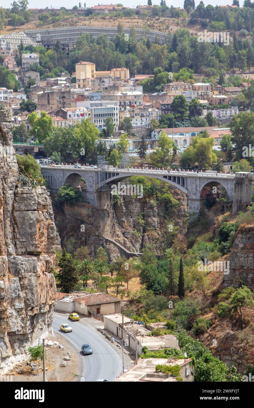 Constantine city historic center bridges and historical monuments ...