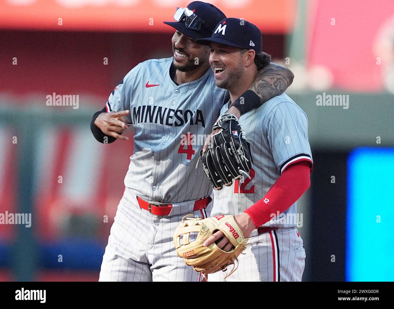 MAR 30, 2024: Minnesota Twins shortstop Carlos Correa (4) and Minnesota ...