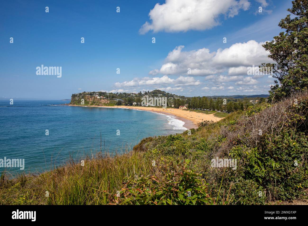 Sydney northern beaches coastline with Newport Beach viewed from ...