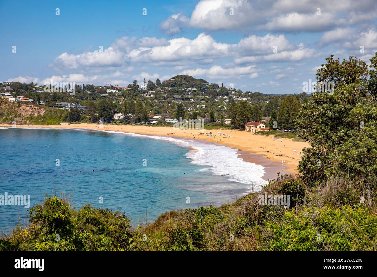 Sydney northern beaches coastline with Newport Beach viewed from ...