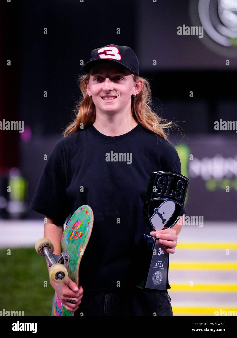 Poe pinson takes 3rd place in the womens competition hi-res stock ...