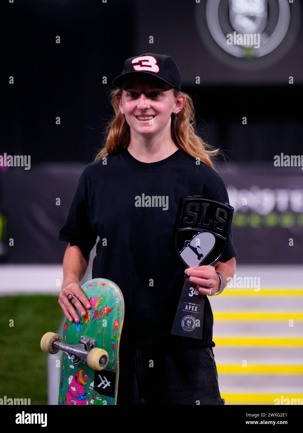 Poe pinson takes 3rd place in the womens competition hi-res stock ...