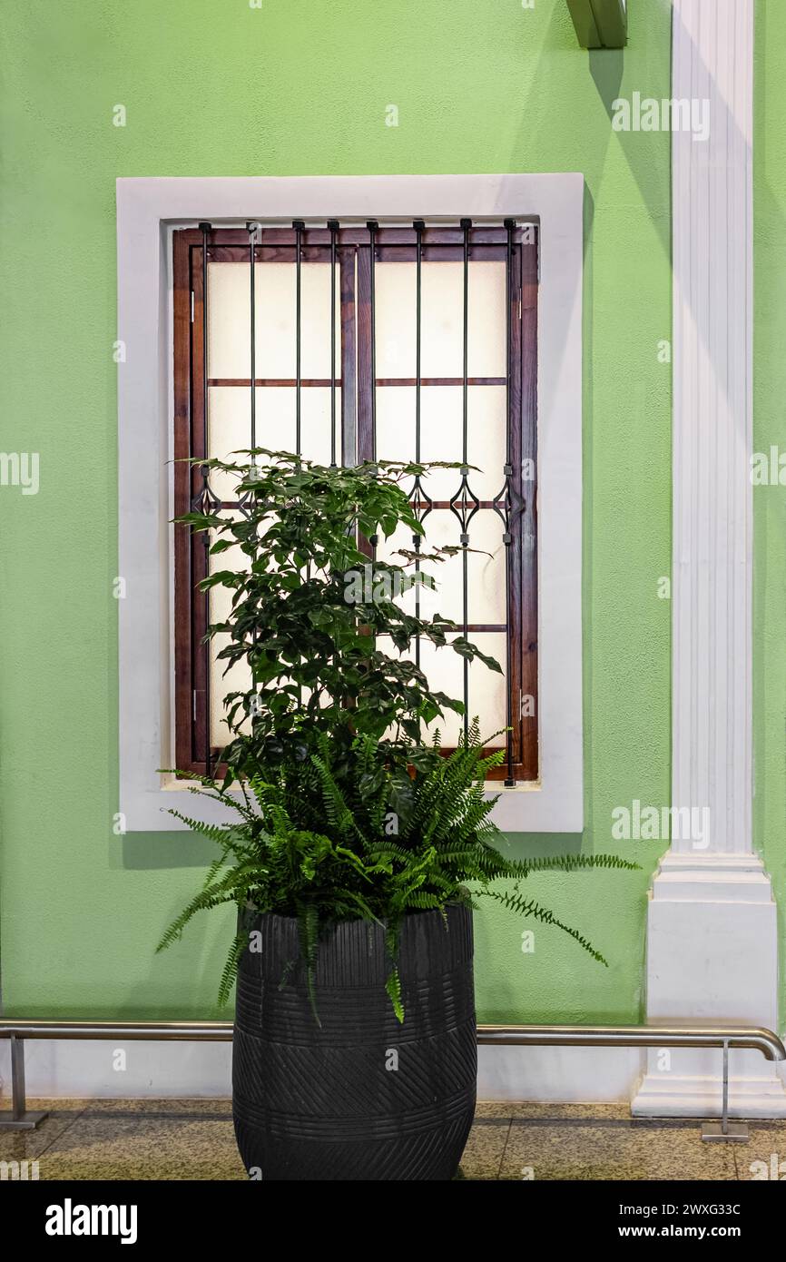 View of a Beautiful House Exterior and Front window Seen on a ...