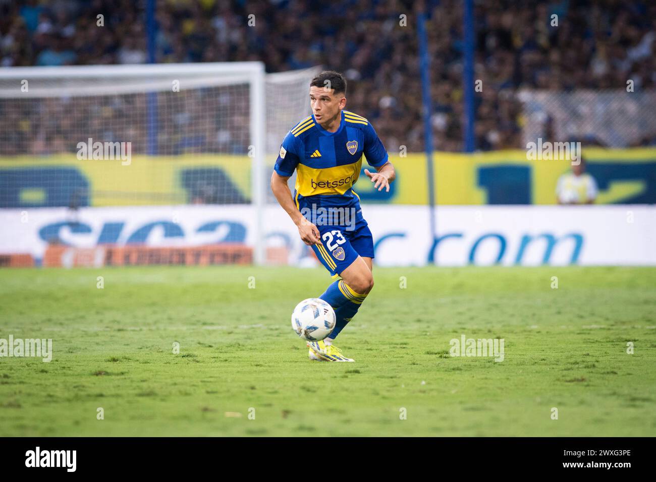 Buenos Aires, Argentina. 30th Mar, 2024. Lautaro Blanco of Boca Juniors ...