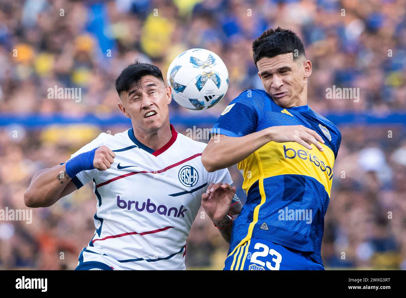 Buenos Aires, Argentina. 30th Mar, 2024. Lautaro Blanco of Boca Juniors ...