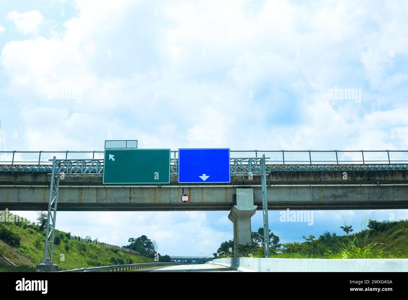Freeway Toll Road Sign at Jalan Tol Cisumdawu with Sky Scenery Stock ...