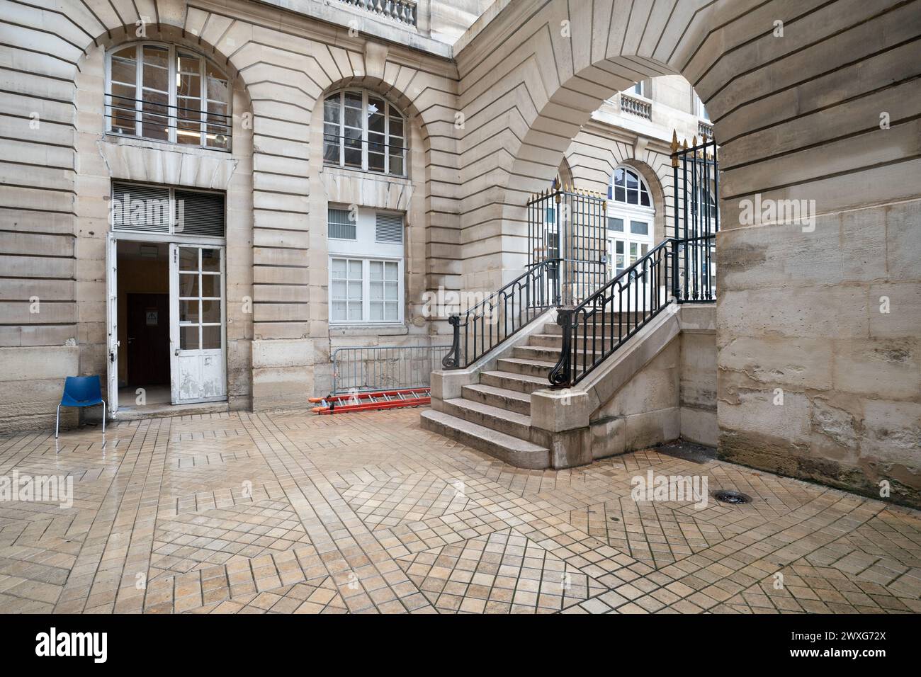 The stairs from the famous painting "Marie Antoinette leaving the ...