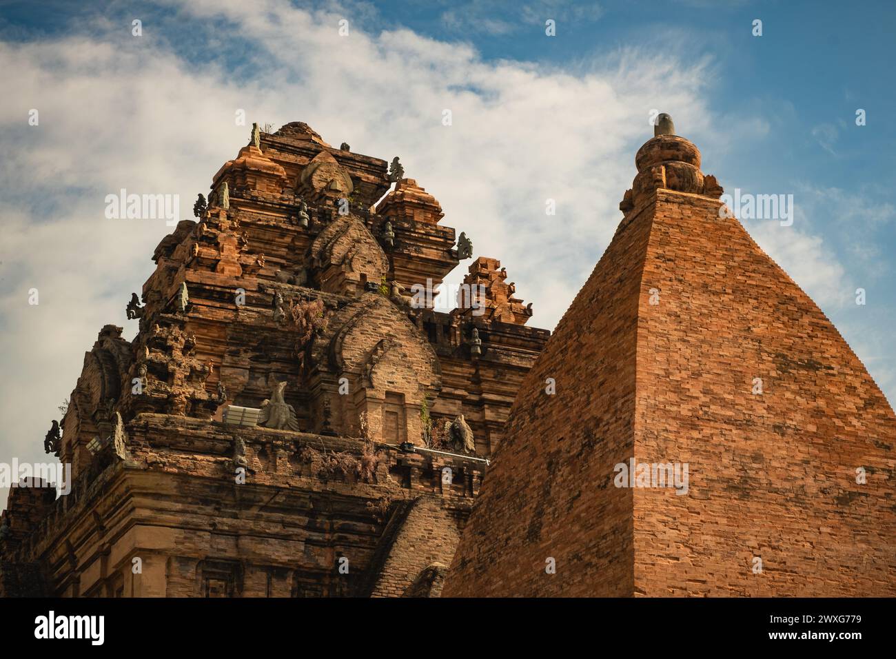 Ponagar temple tower hi-res stock photography and images - Alamy