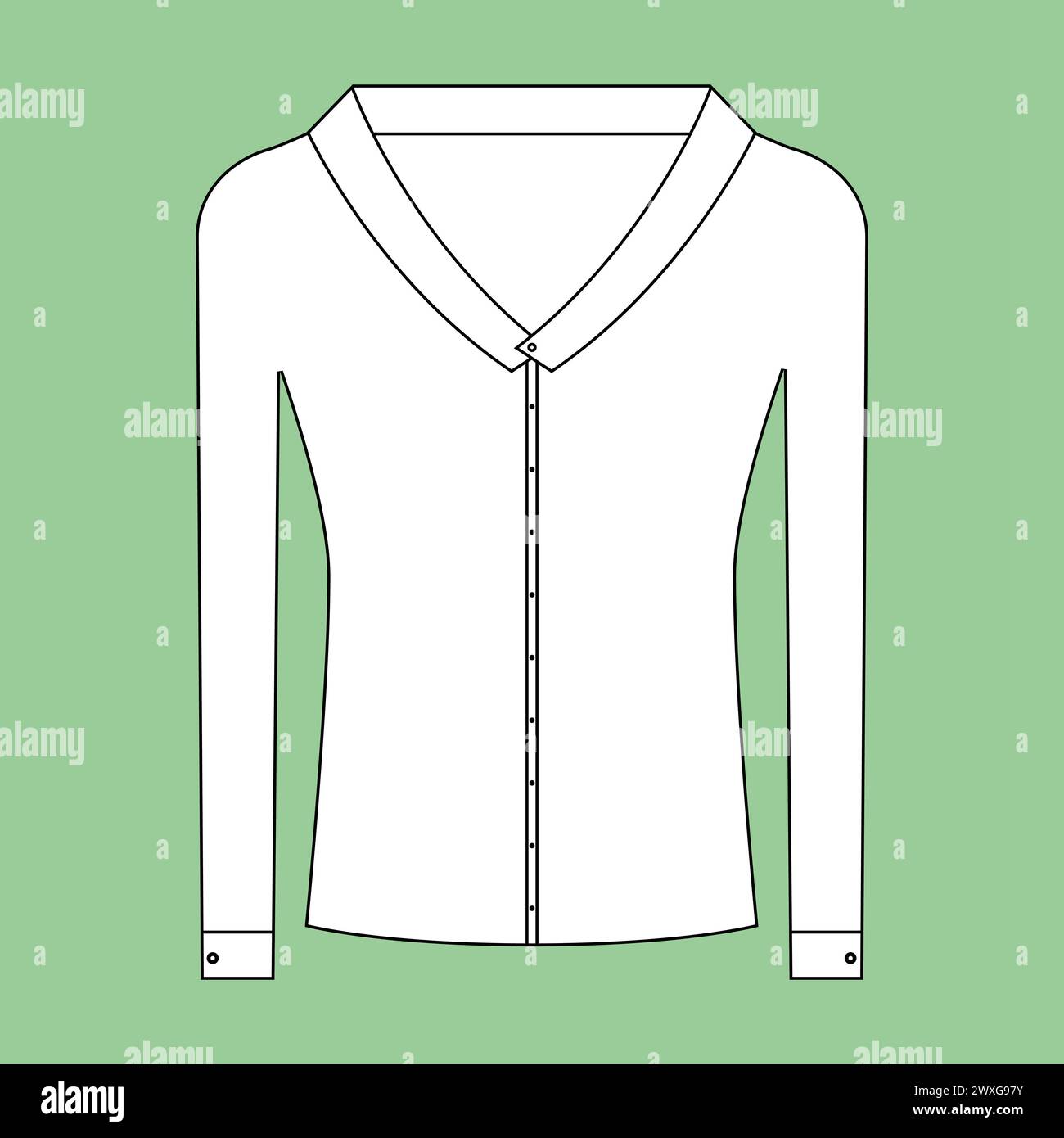 Flat garment illustration Stock Vector Images - Alamy