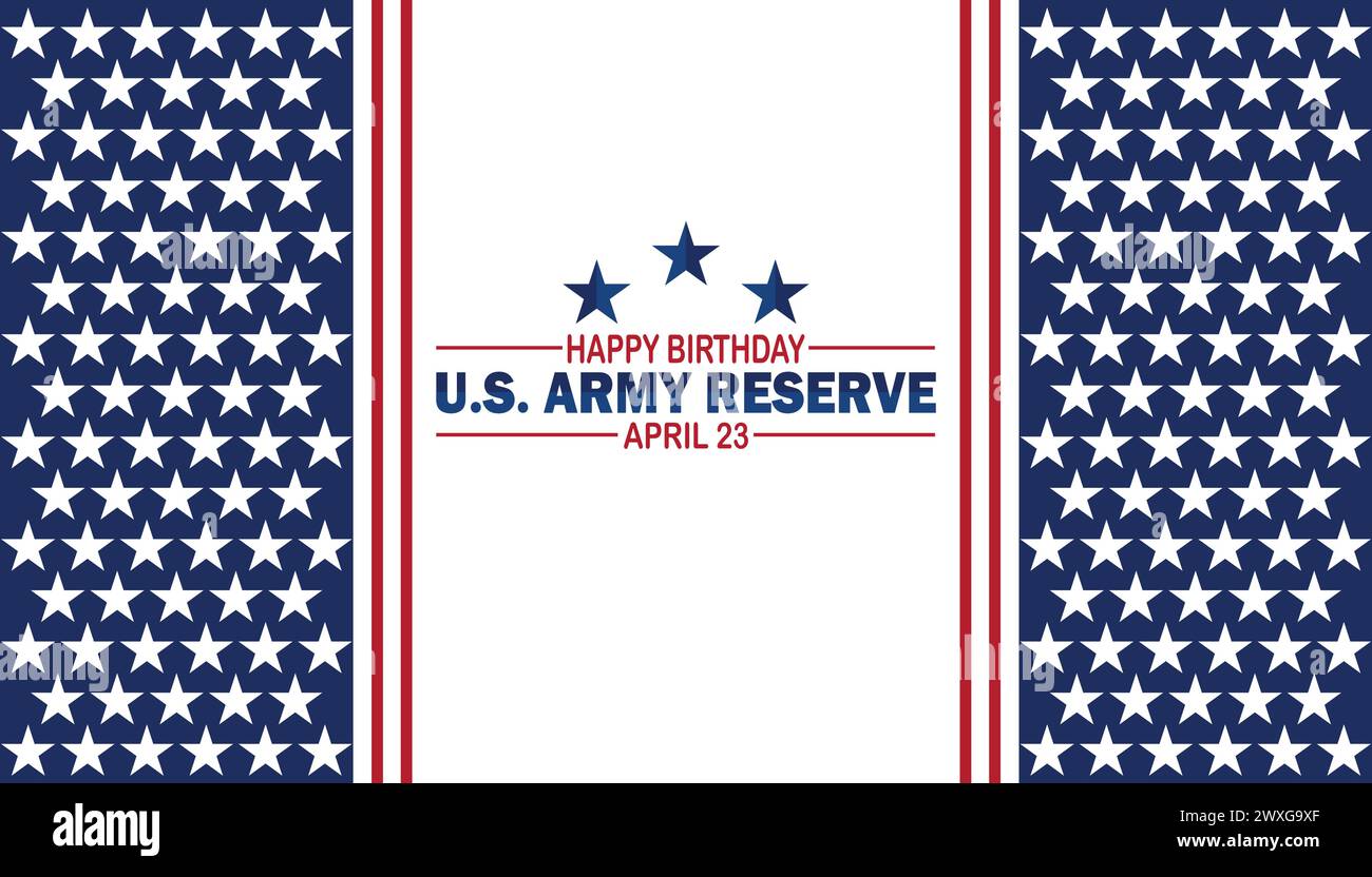 Happy Birthday Us Army Reserve Suitable For Greeting Card Poster And