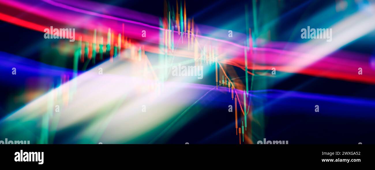Business graph charts of financial board display candlestick double ... Business graph charts of financial board display candlestick double ...