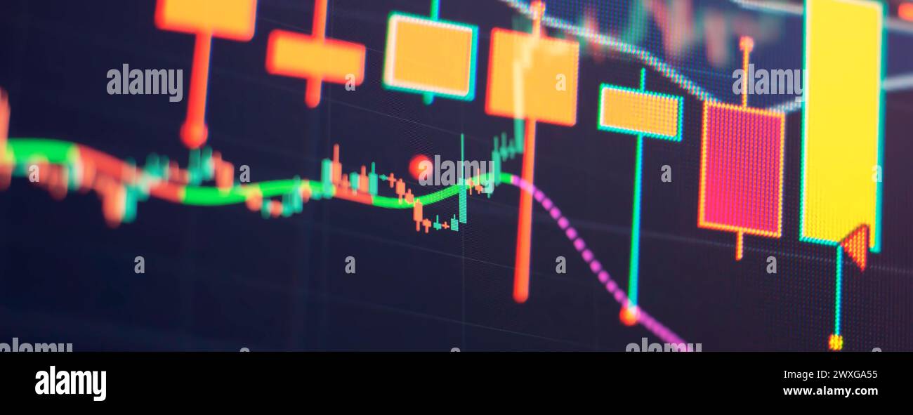 Economy trends financial business stock market graph chart Stock Photo ...