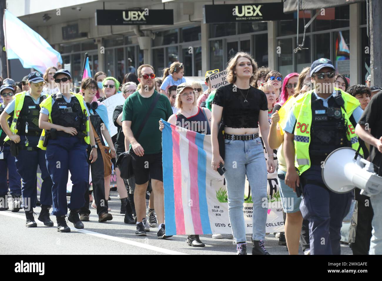 Sydney, Australia. 31st March 2024. Trans Day of Visibility Rally 2024 ...