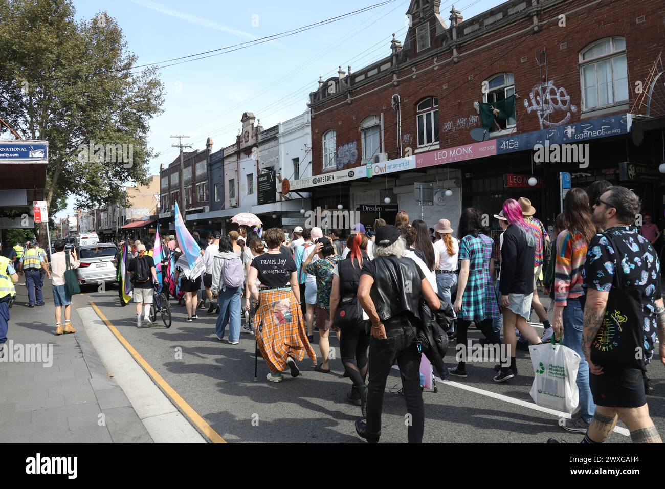 Sydney, Australia. 31st March 2024. Trans Day of Visibility Rally 2024 ...