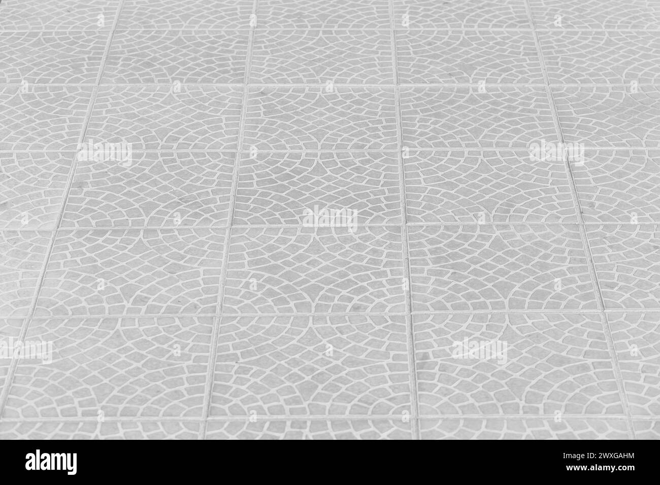 Light White Paving Slabs Abstract Pattern City Road Surface Mosaic ...