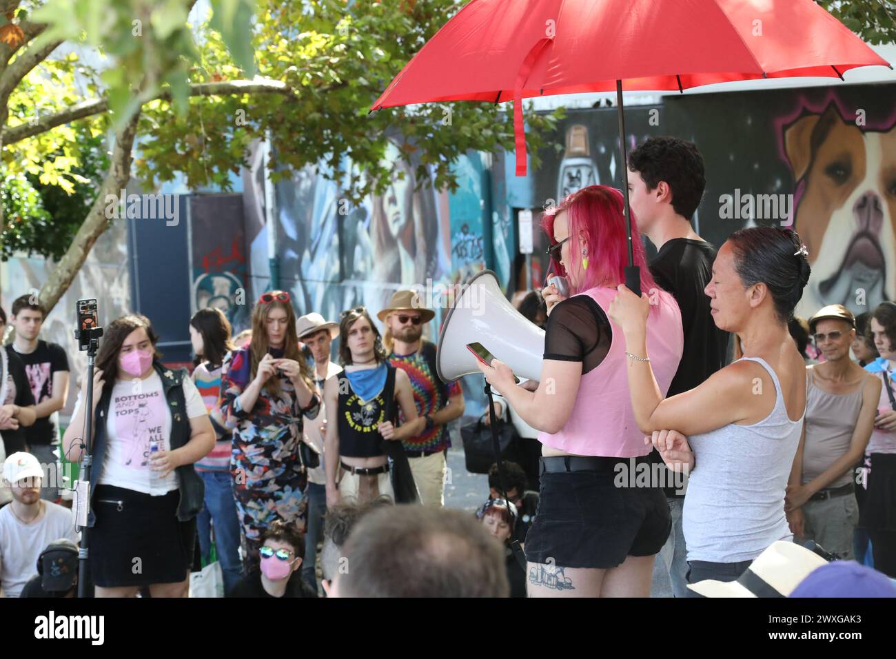 Sydney, Australia. 31st March 2024. Trans Day of Visibility Rally 2024 ...