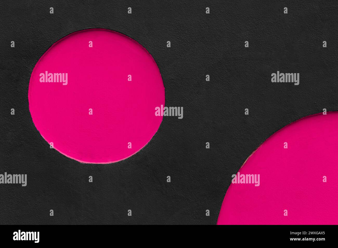 Round Pink Circle Abstract Pattern Interior Object Detail Exterior View ...