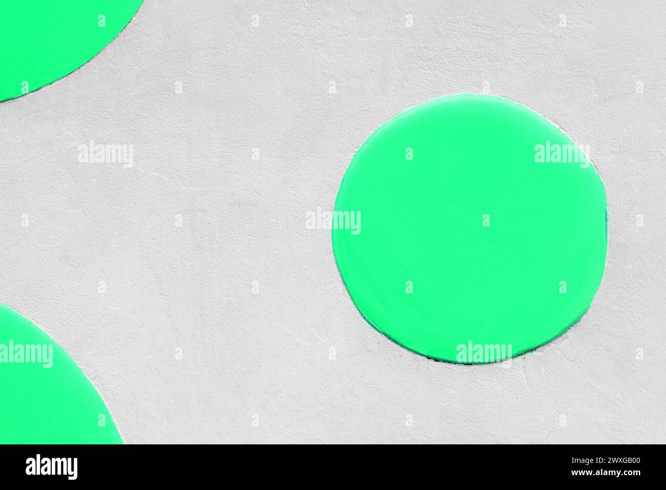 Round light green salad abstract pattern circle interior design ...