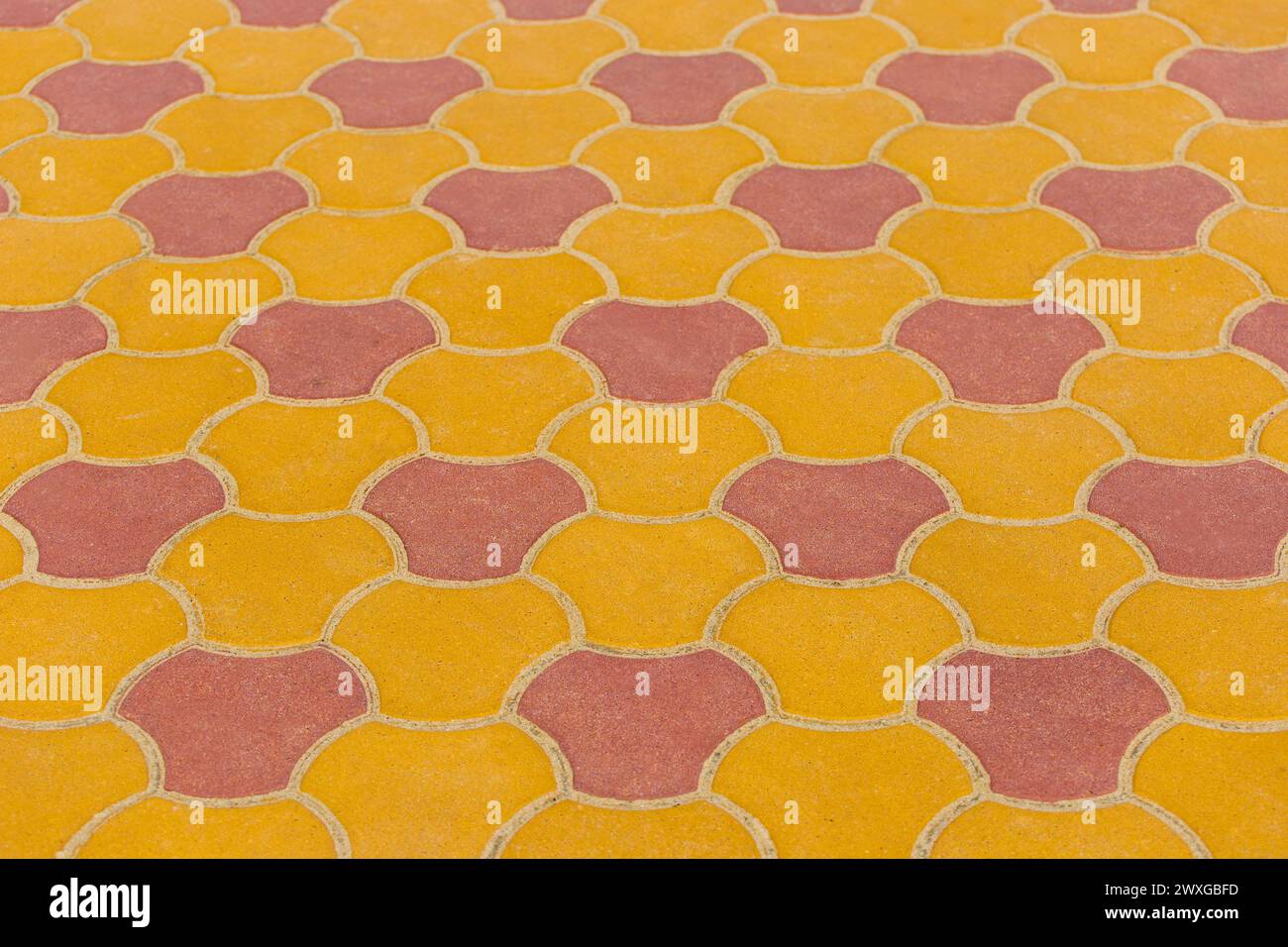 Orange Brown Paving Slab Floor Surface Street Texture City Background ...