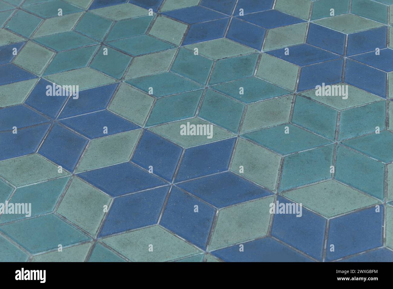Blue Abstract Pattern Stone Paving Slab Mosaic Street Design City ...