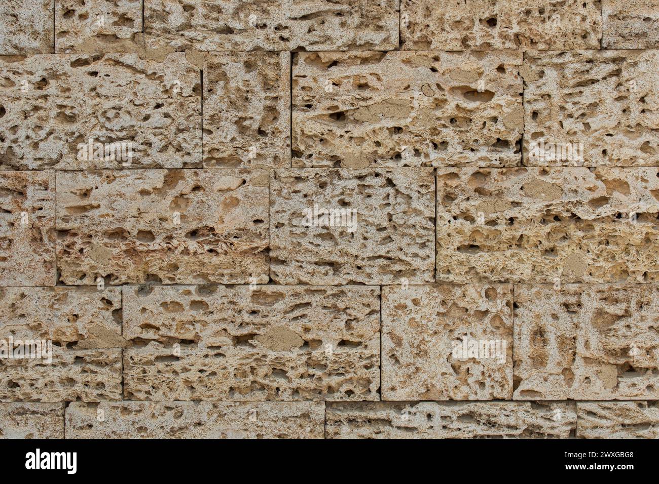 Pattern brick blocks shell sand stone wall texture background abstract ...