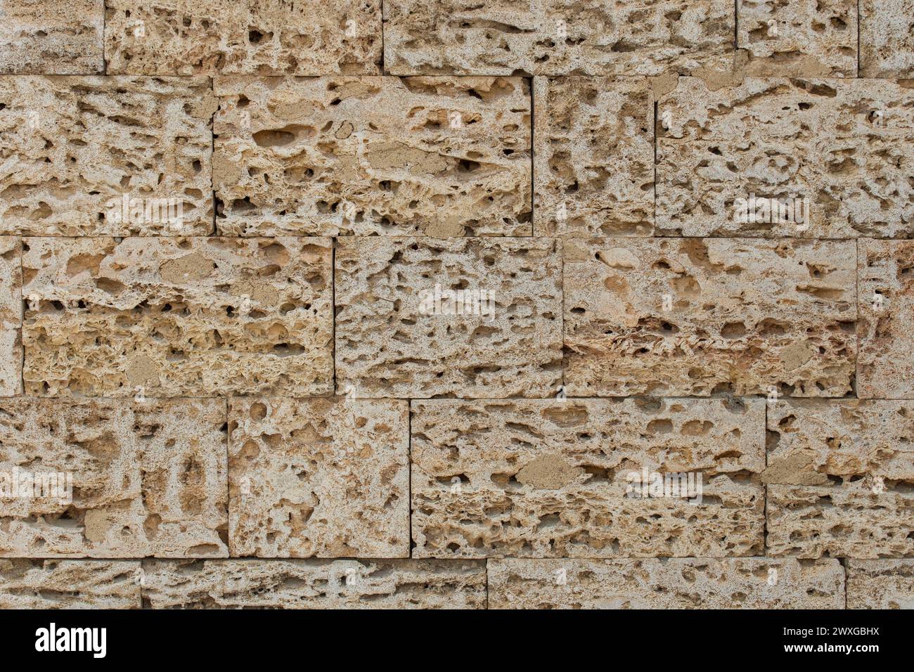 Pattern brick blocks shell sand stone wall texture background abstract ...