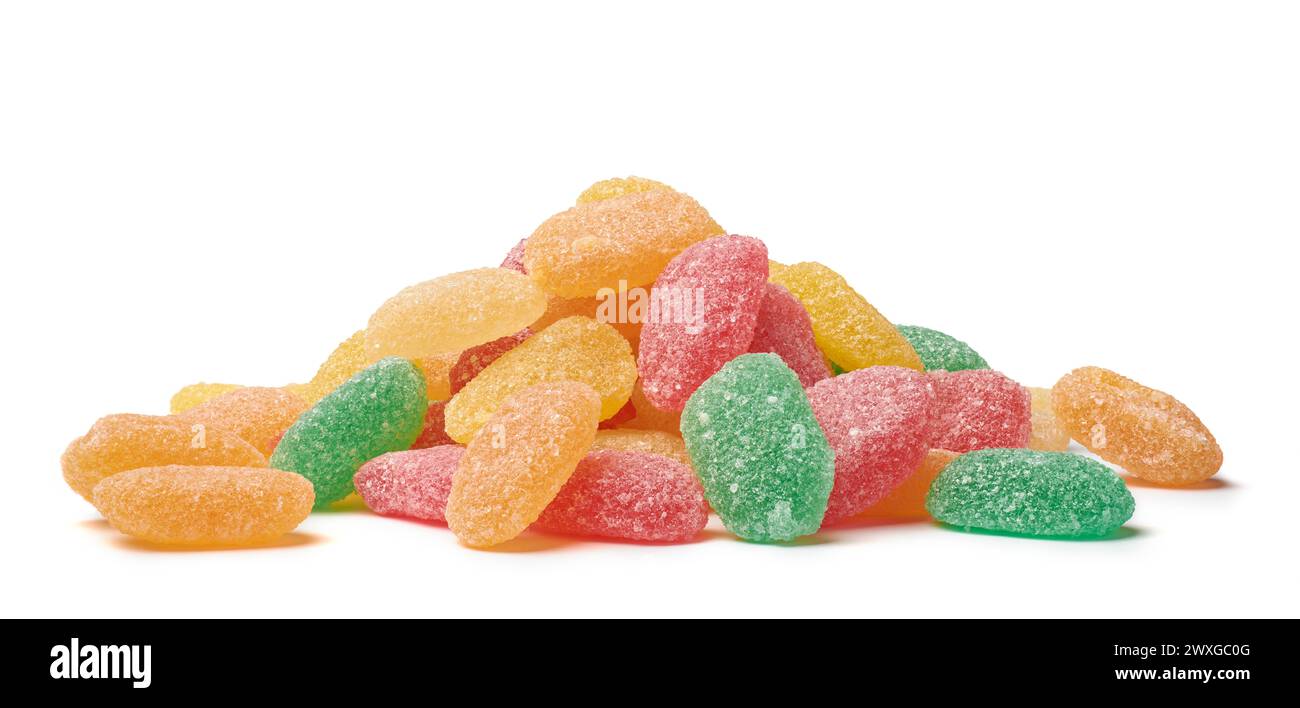 pile of jujubes, fruit flavored colorful gummy chewy candy ...