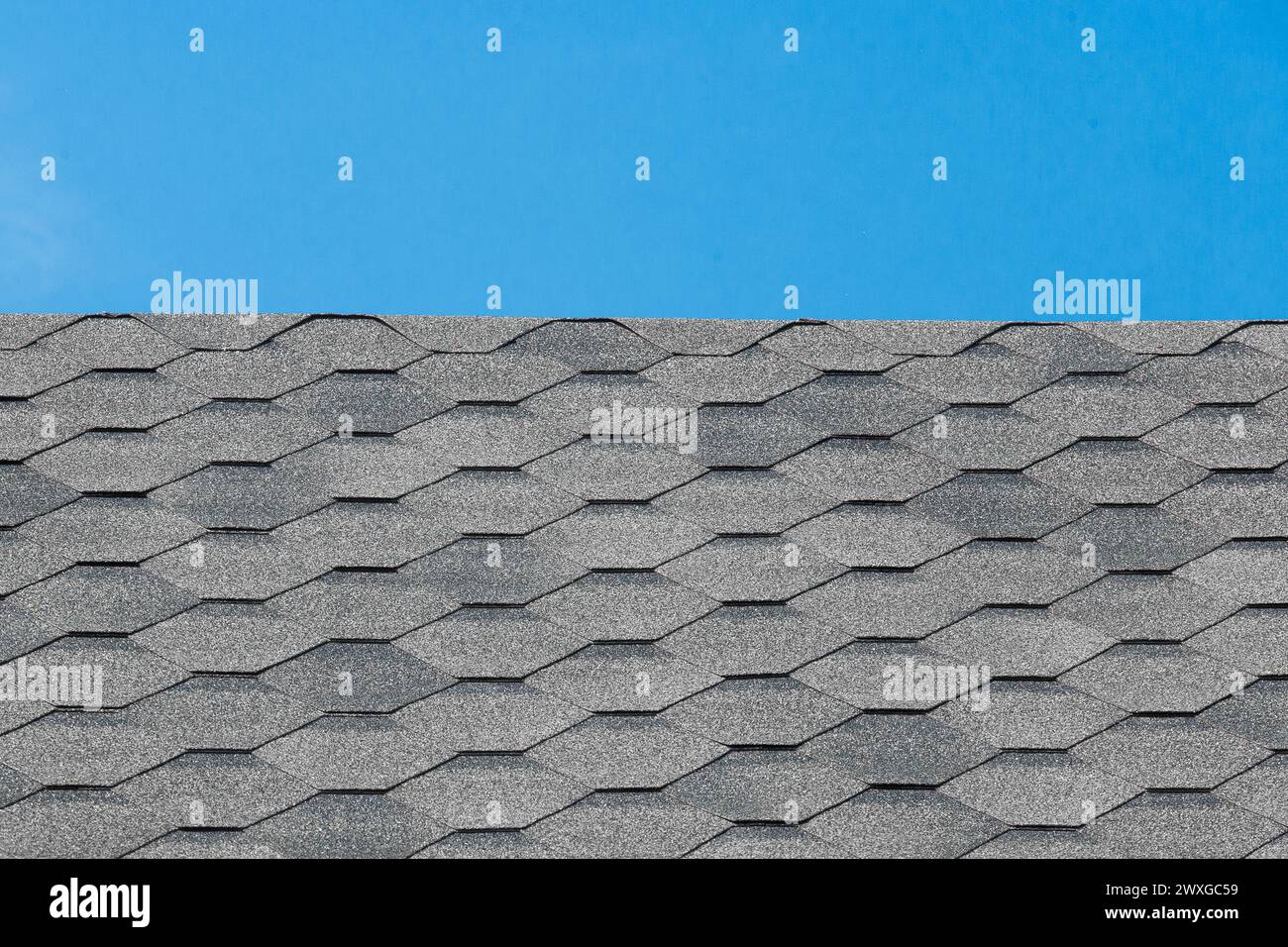 Blue Sky Tile Roof House Abstract Pattern Architecture Surface ...