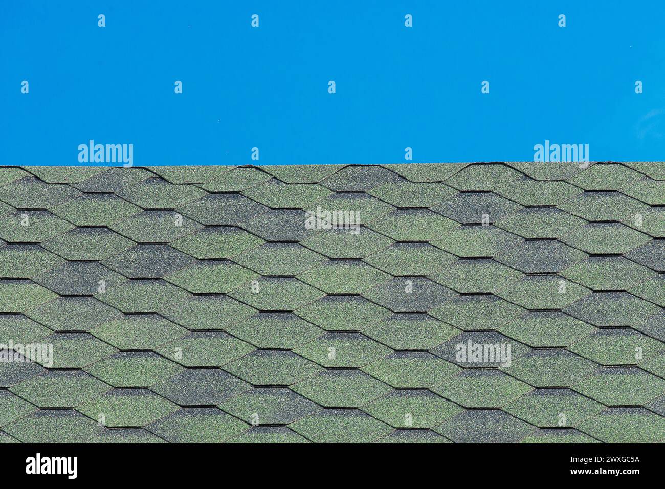 Green Sky Tile Roof House Abstract Pattern Architecture Surface ...
