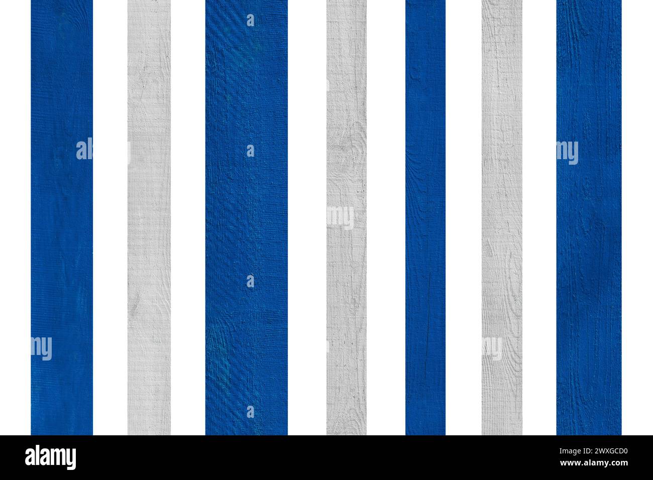 Blue And Grey Wooden Fence Stripe Line Boards Isolated On White ...