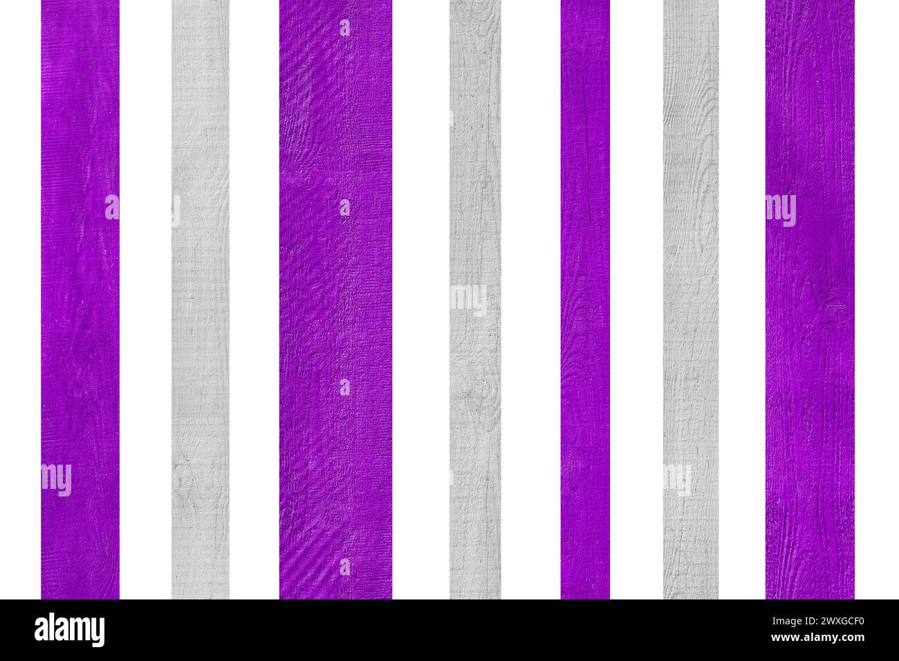 Grey purple violet color wooden fence boards stripe vertical lines on ...