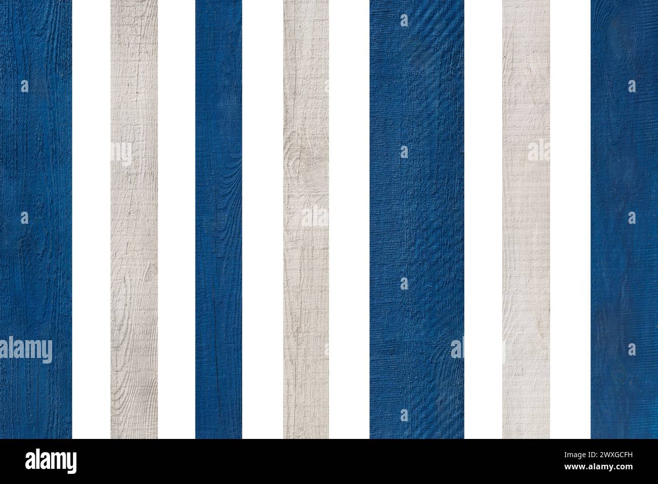 Blue Wooden Fence Stripe Line Boards Isolated White Background Wood ...