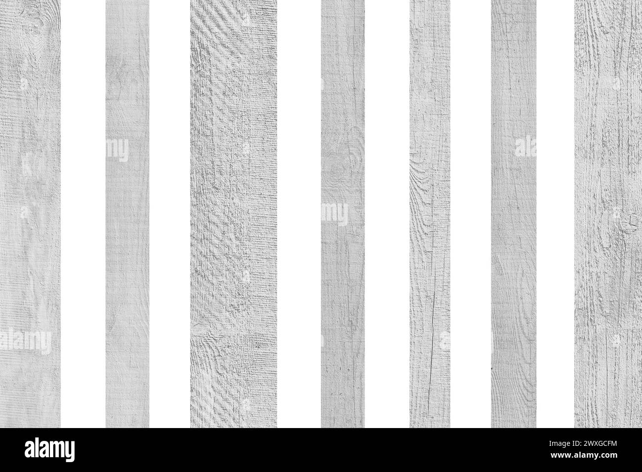 Grey light gray fence boards wooden plank texture white background ...