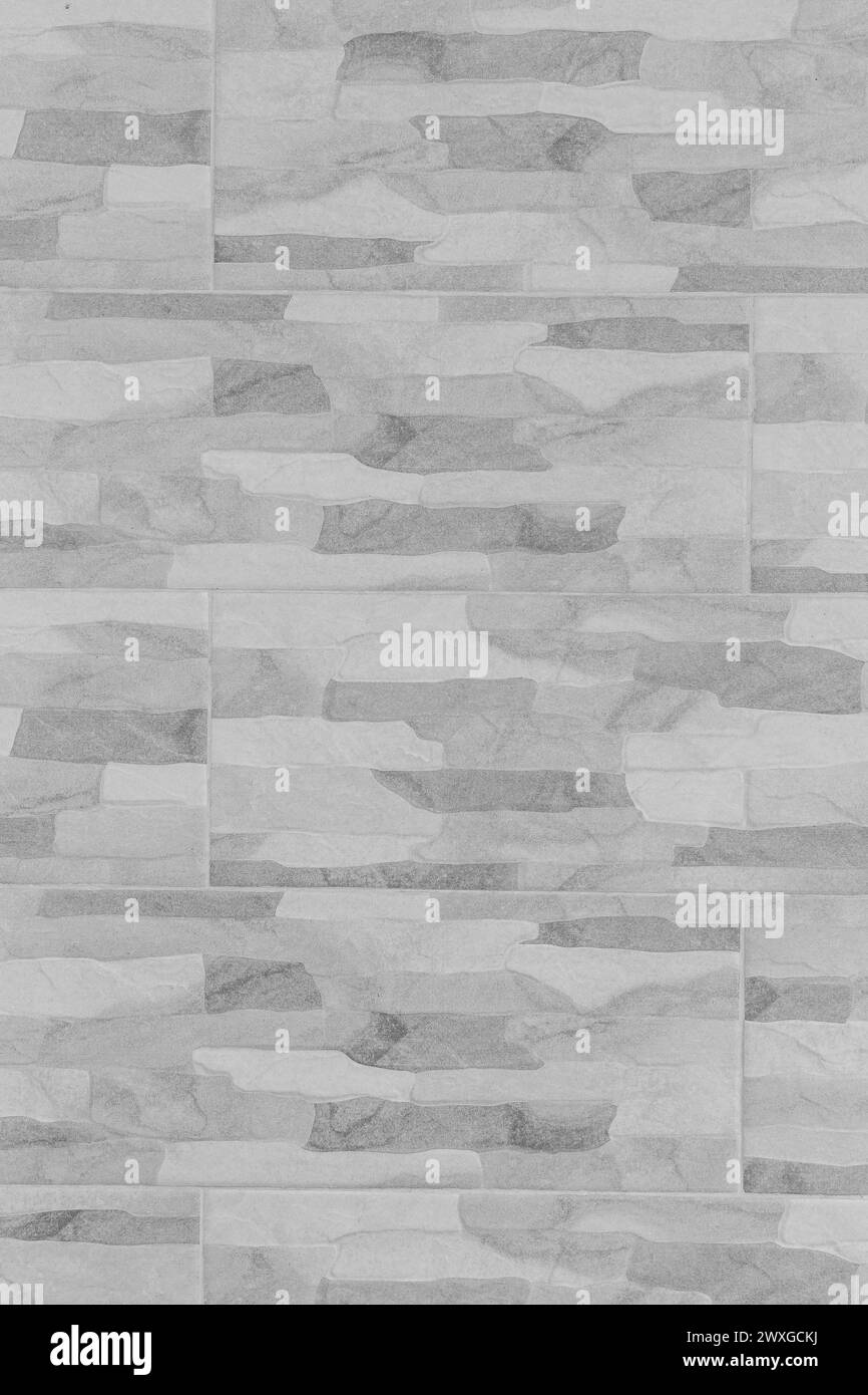 Grey stone tile brick wall abstract pattern texture background ...