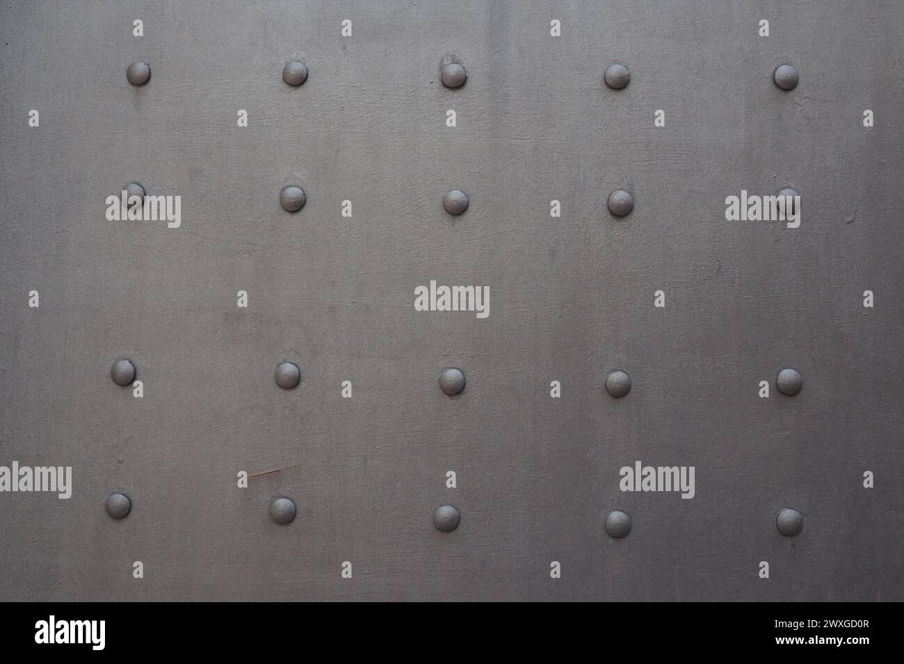 Fortress metal door with rivets. Old medieval castle in Kotor ...