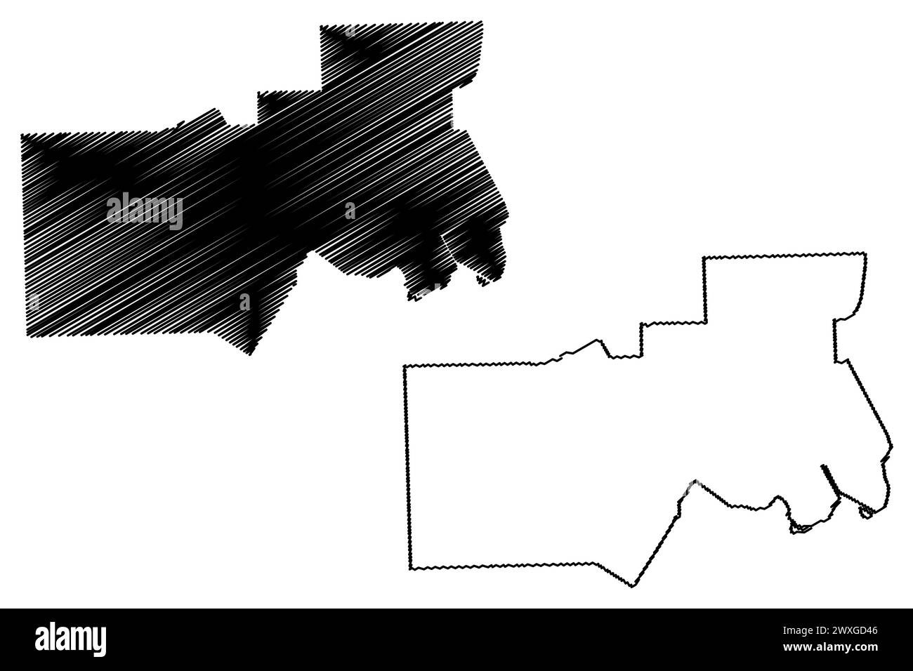 Dearborn vector map Black and White Stock Photos & Images - Alamy
